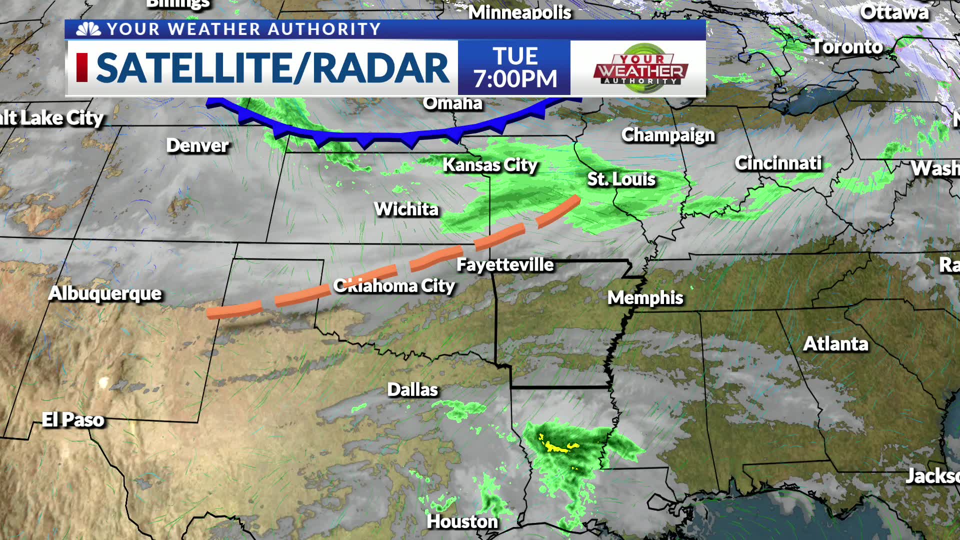 Tuesday, Jan. 13th 7p.m. Weather