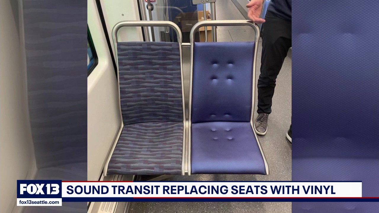 Sound Transit replacing seats with vinyl