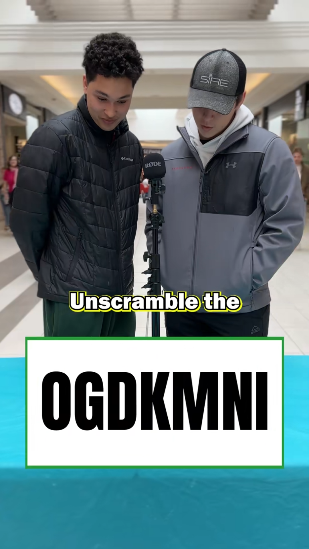 Unscramble the words challenge brain game show