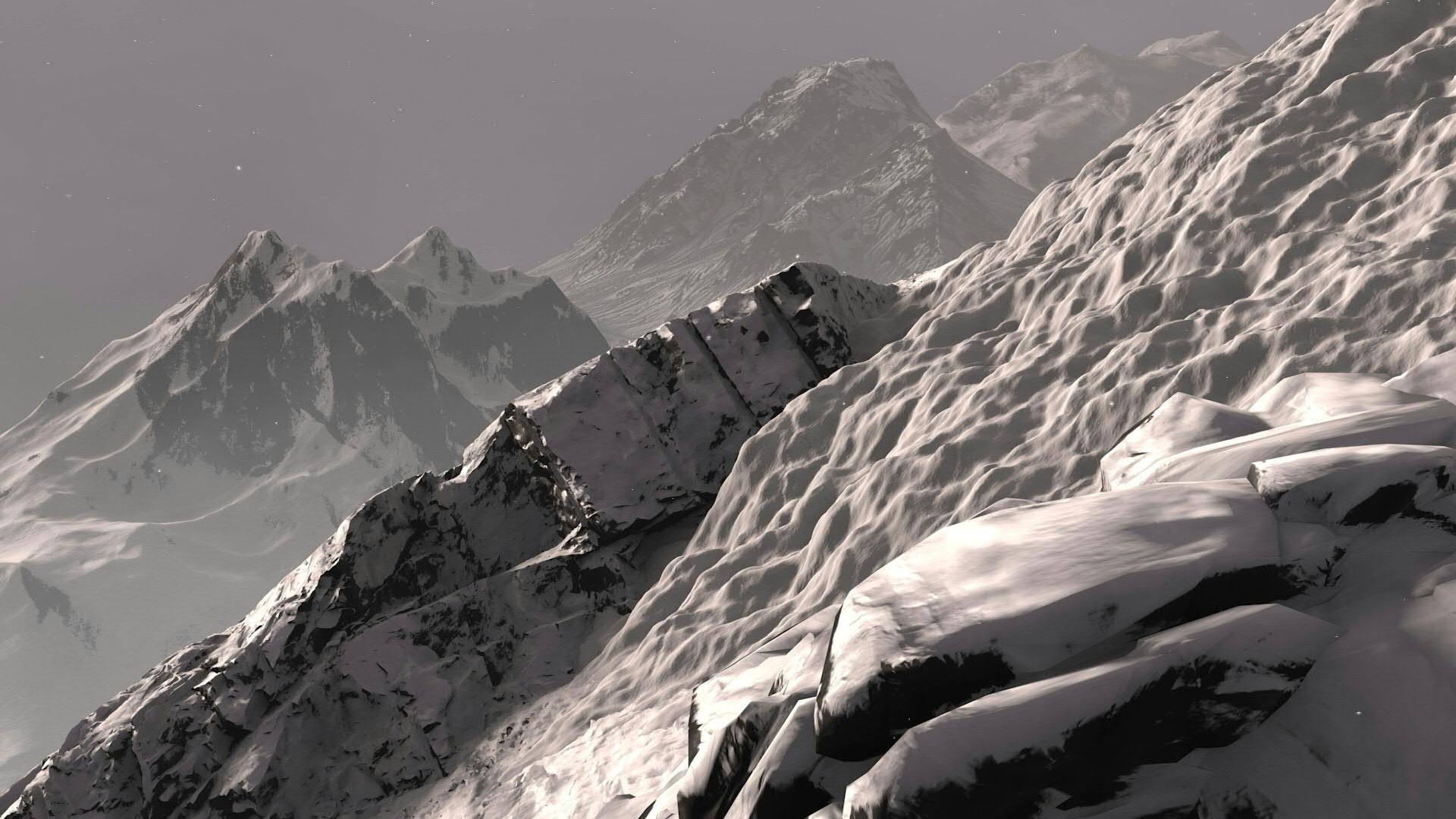 The melting of glaciers