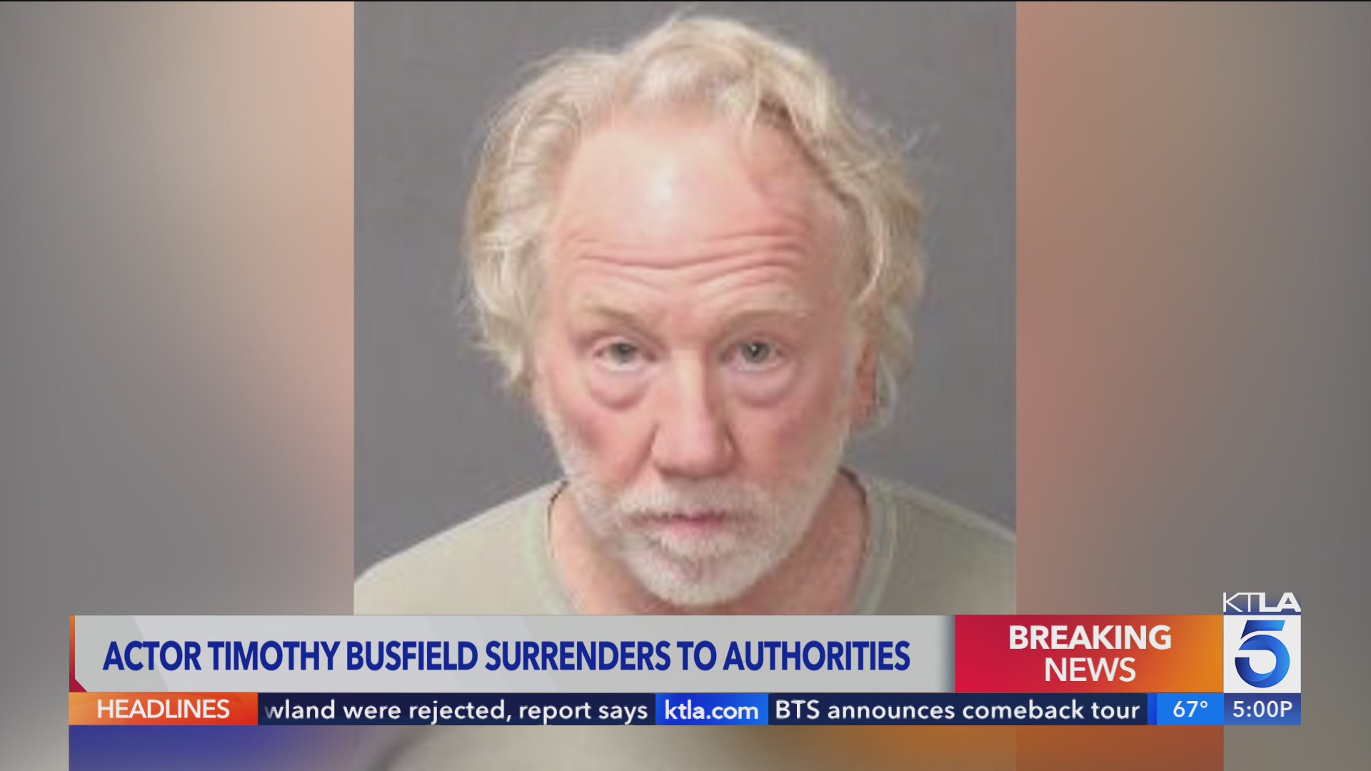 Actor Timothy Busfield surrenders to police