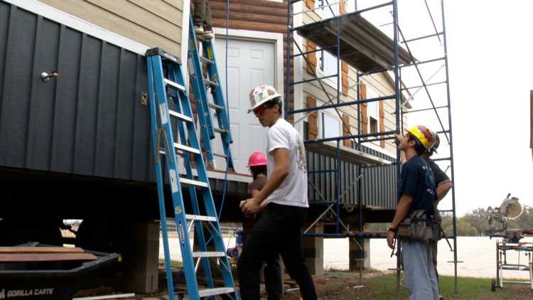 'Hope they love it' | Northside ISD students build home for veteran