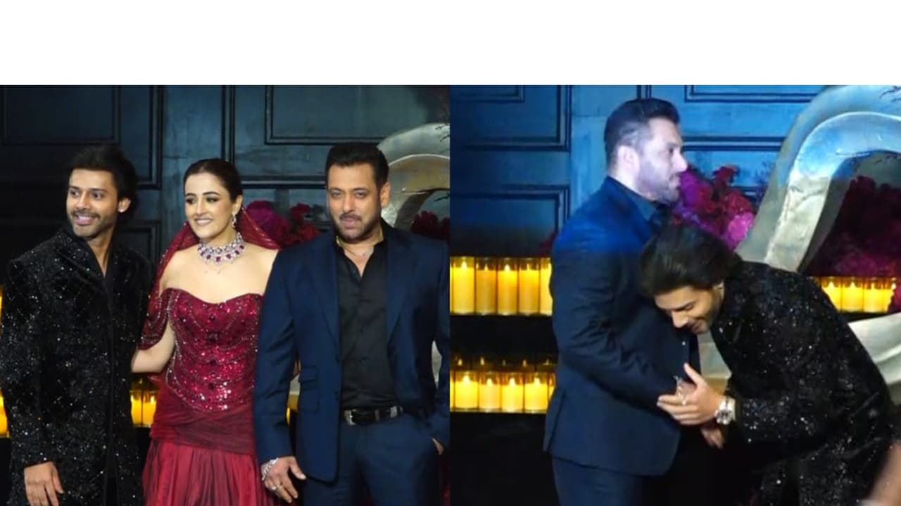 Salman Khan adds star charm to Nupur Sanon-Stebin Ben's reception