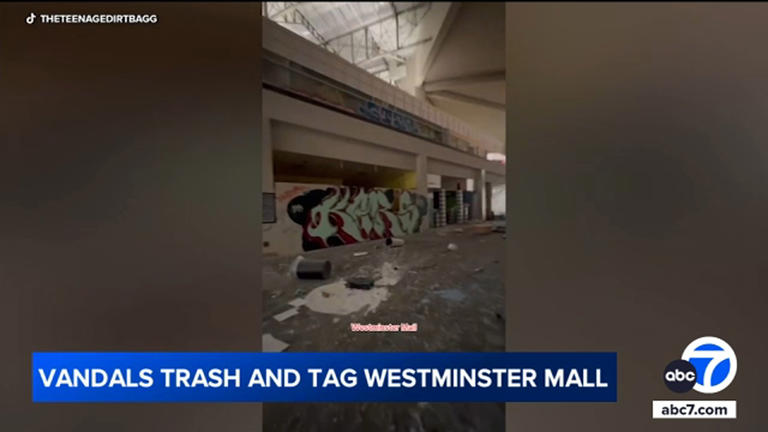 Vandals target shuttered Westminster Mall, leave behind extensive damage