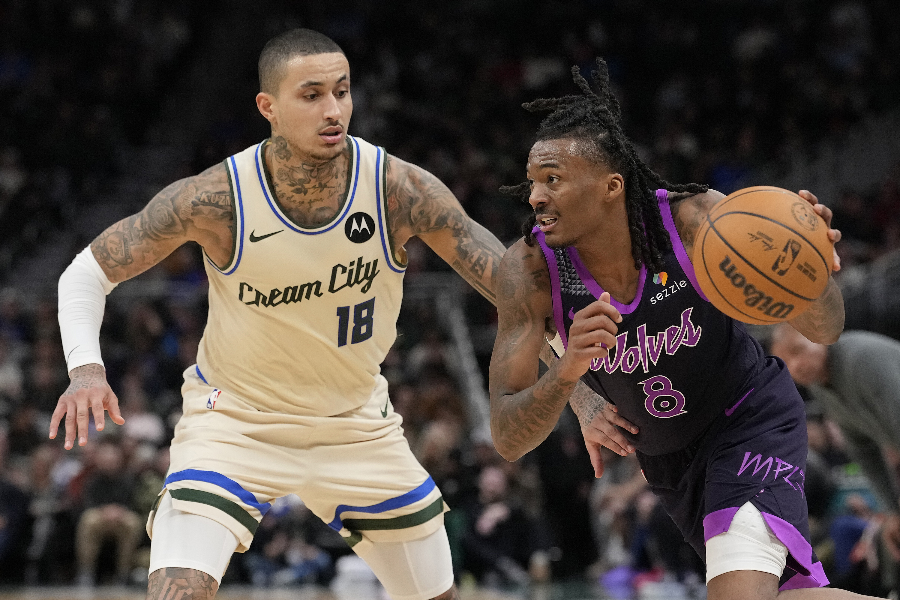 Timberwolves, playing without Edwards and Gobert, rout Bucks 139-106
