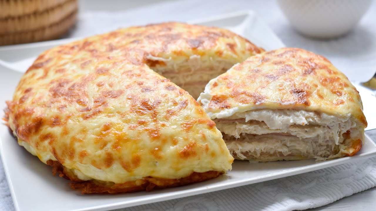 Chicken pie with wheat tortillas | Easy & delicious recipe