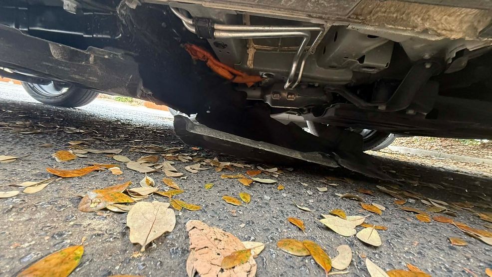 Local driver faces total loss after potholes damages his car beyond repair