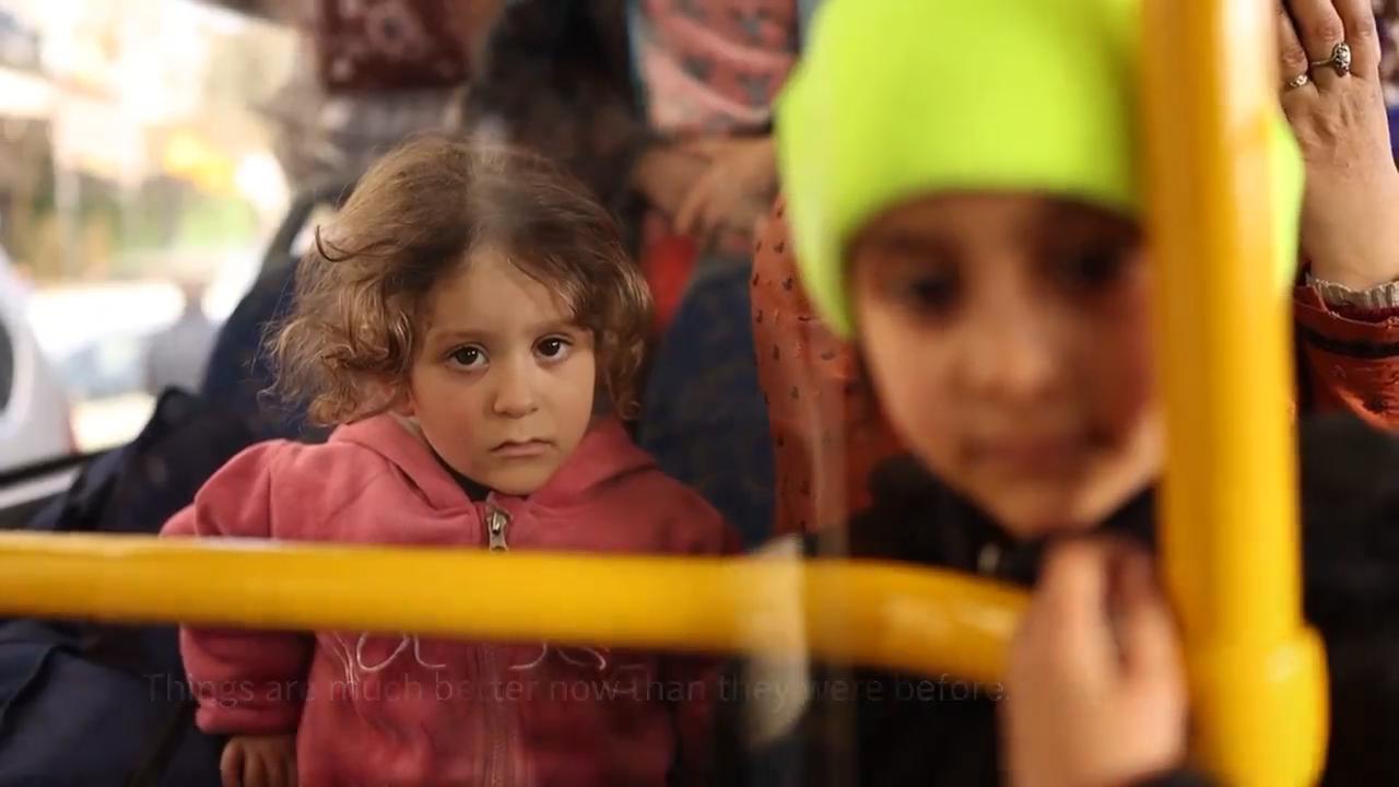 Displaced Aleppo residents return home after days of intense clashes