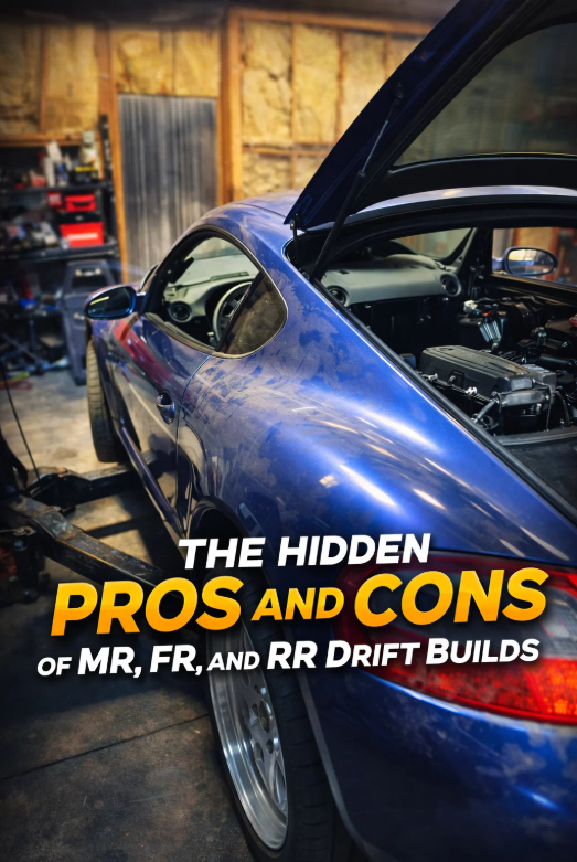 The hidden pros and cons of MR, FR, and RR drift builds