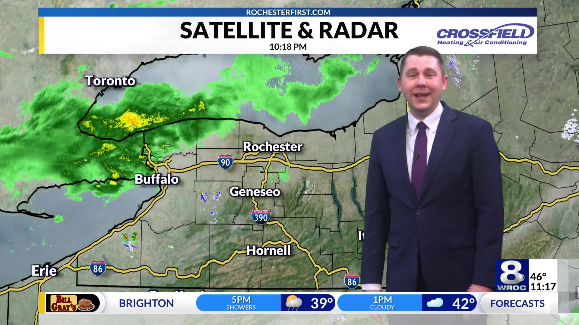 Rochester's Tuesday overnight weather forecast