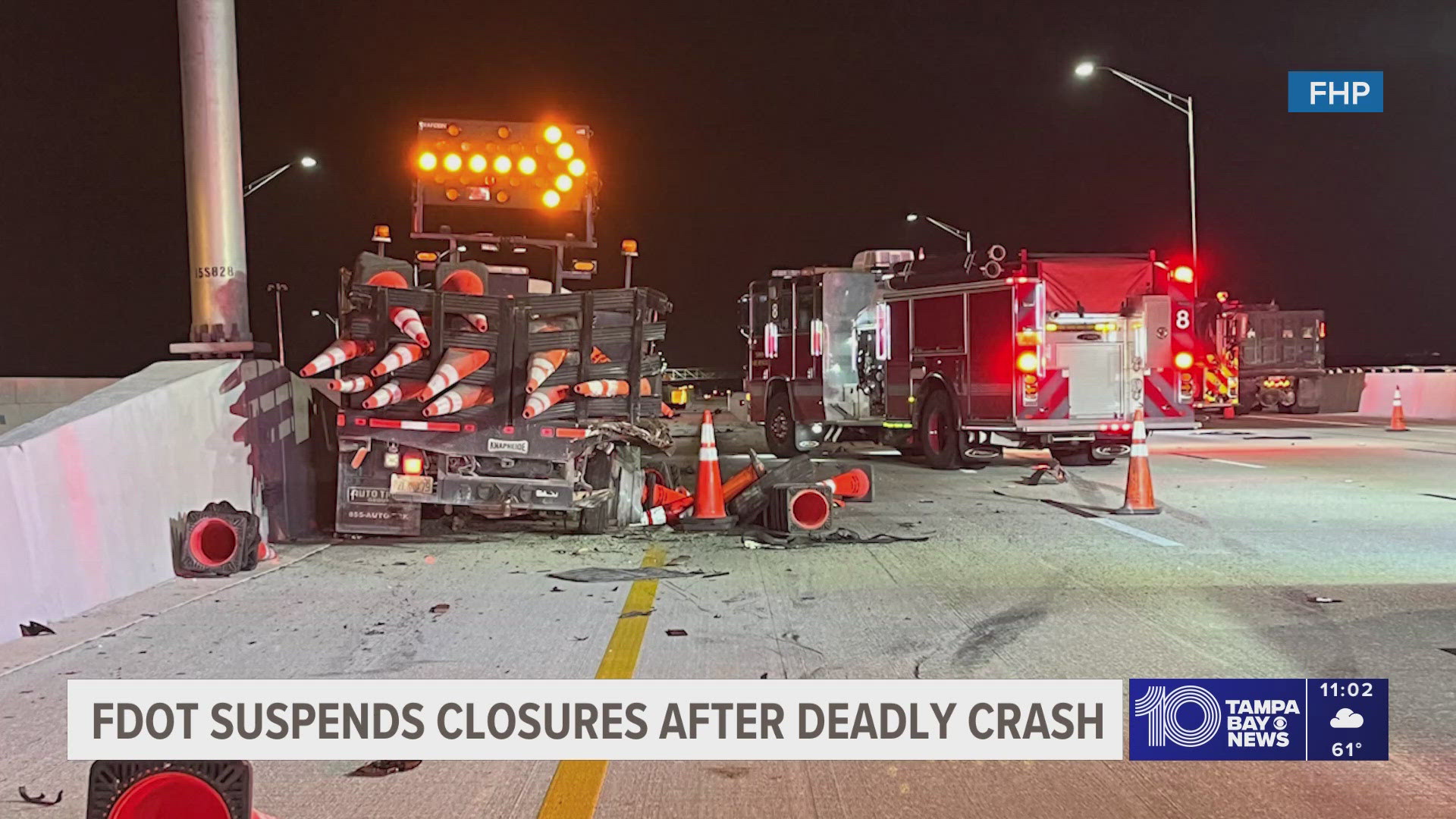 Howard Frankland Bridge overnight closure postponed after deadly crash