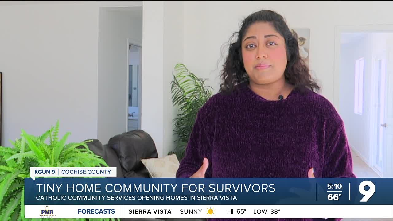 Catholic Community Services unveils tiny homes for domestic violence ...