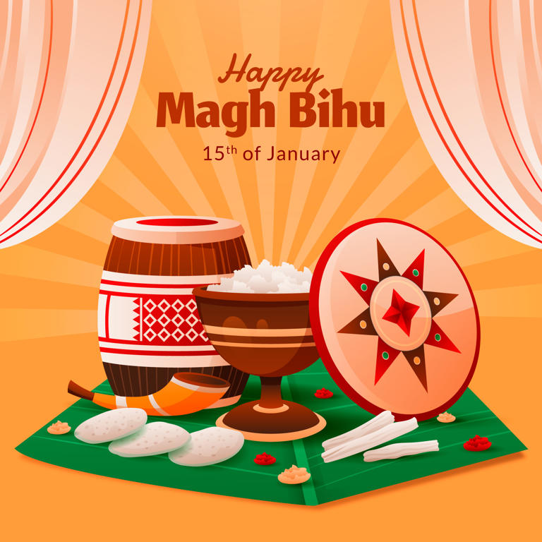 Happy Magh Bihu 2026: 100+ best wishes, images, GIFs, greetings ...