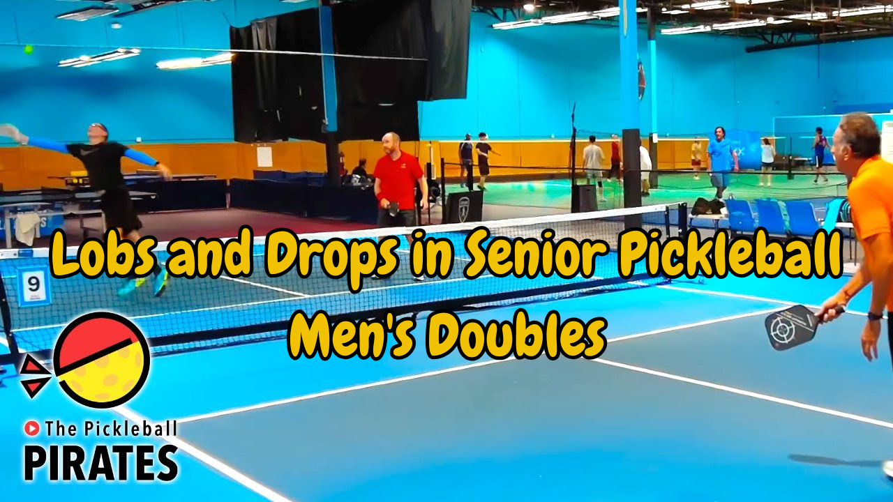 How senior players use lobs and drops in men’s doubles pickleball