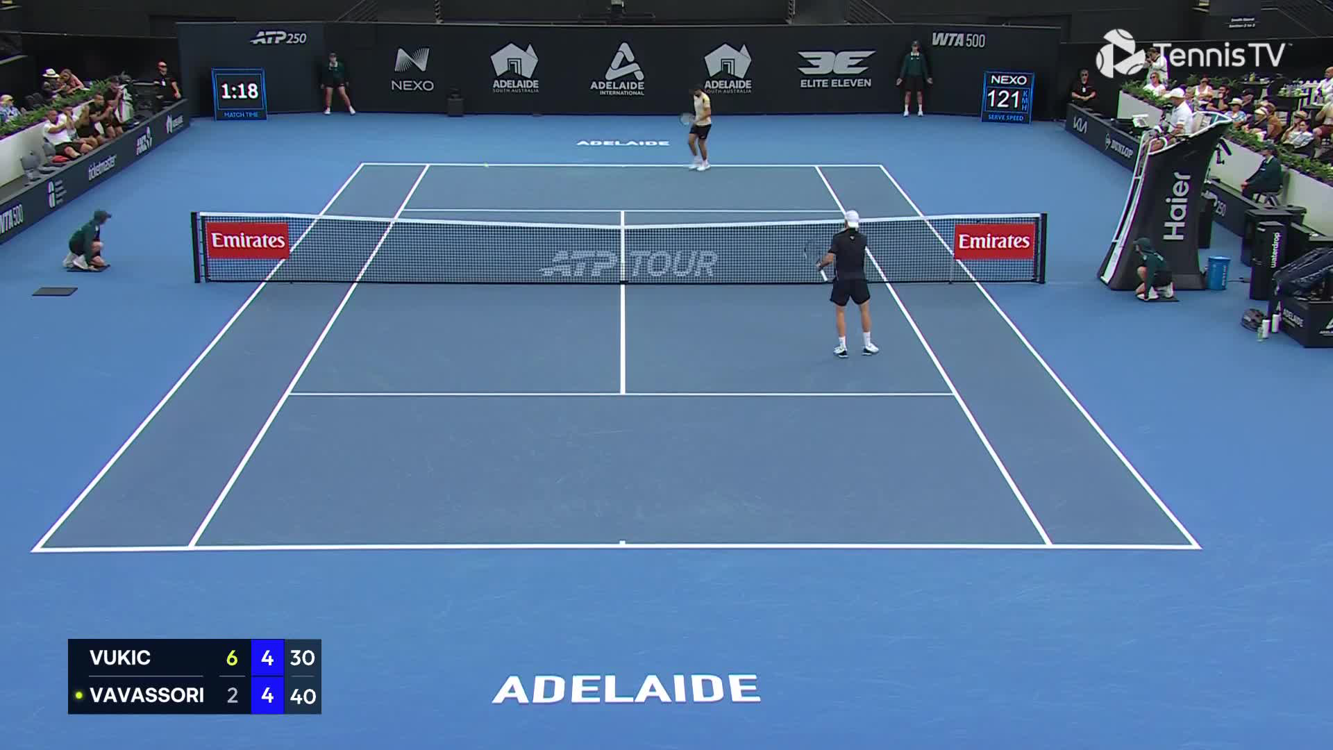 Wow! What a point by Andrea Vavassori in Adelaide