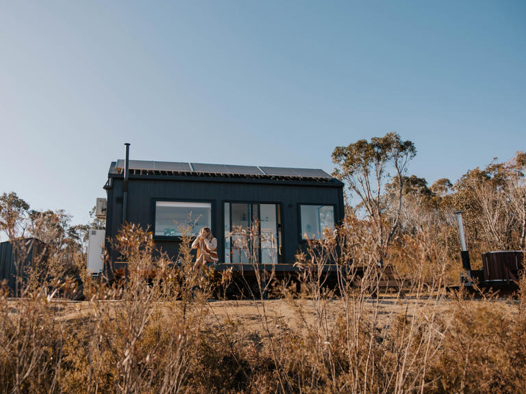 The new tiny home offering views of a Blue Mountains icon