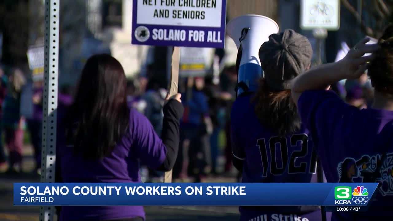 Solano County public workers strike for improved pay and benefits