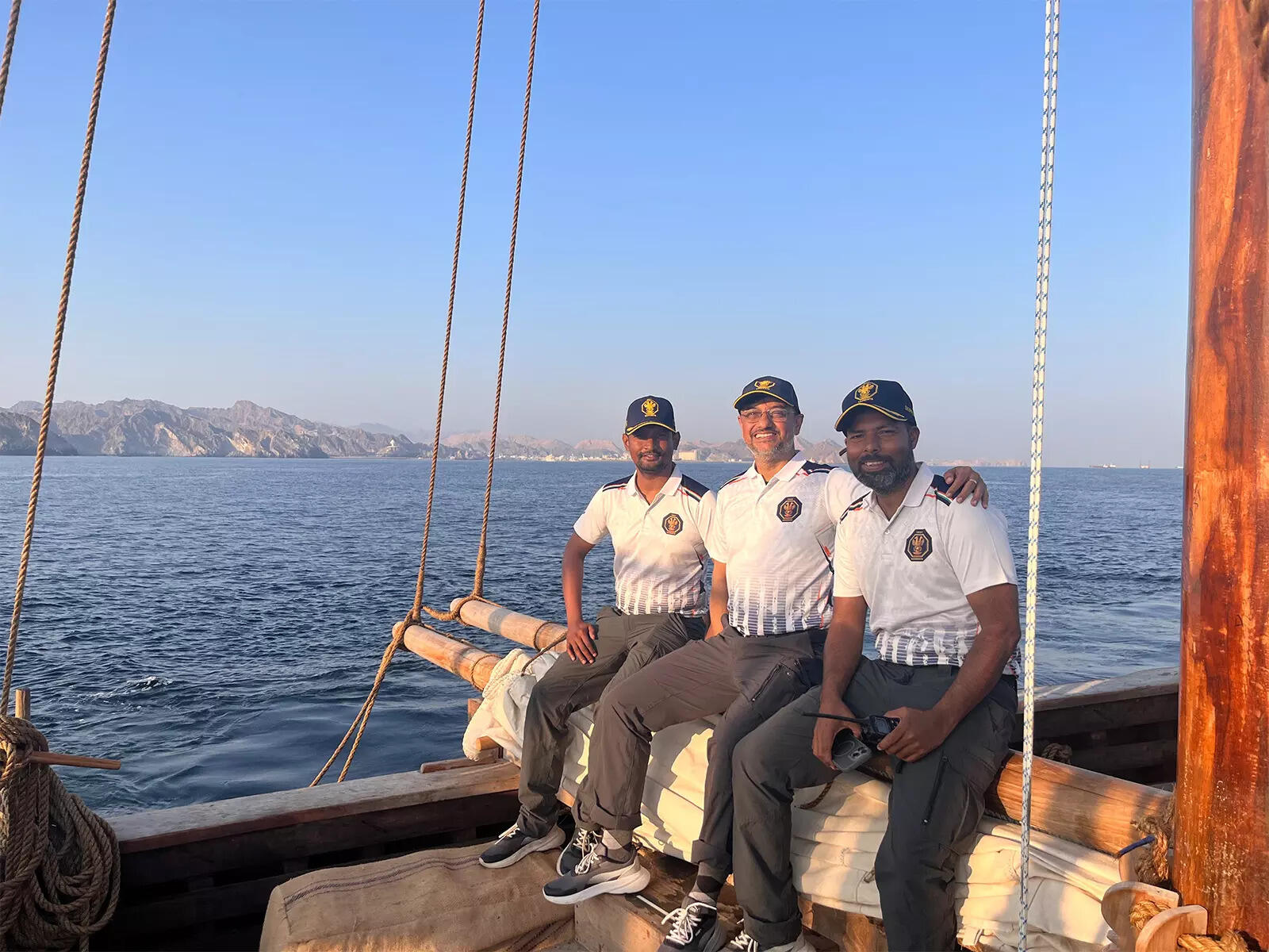 Crew of INSV Kaundinya arrives in Muscat after 18-day voyage