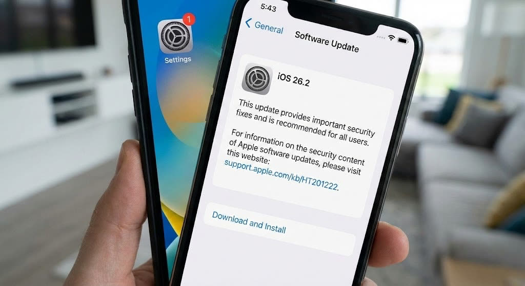 iOS 26.2 : pourquoi votre iPhone tarde à installer une mise à jour ...