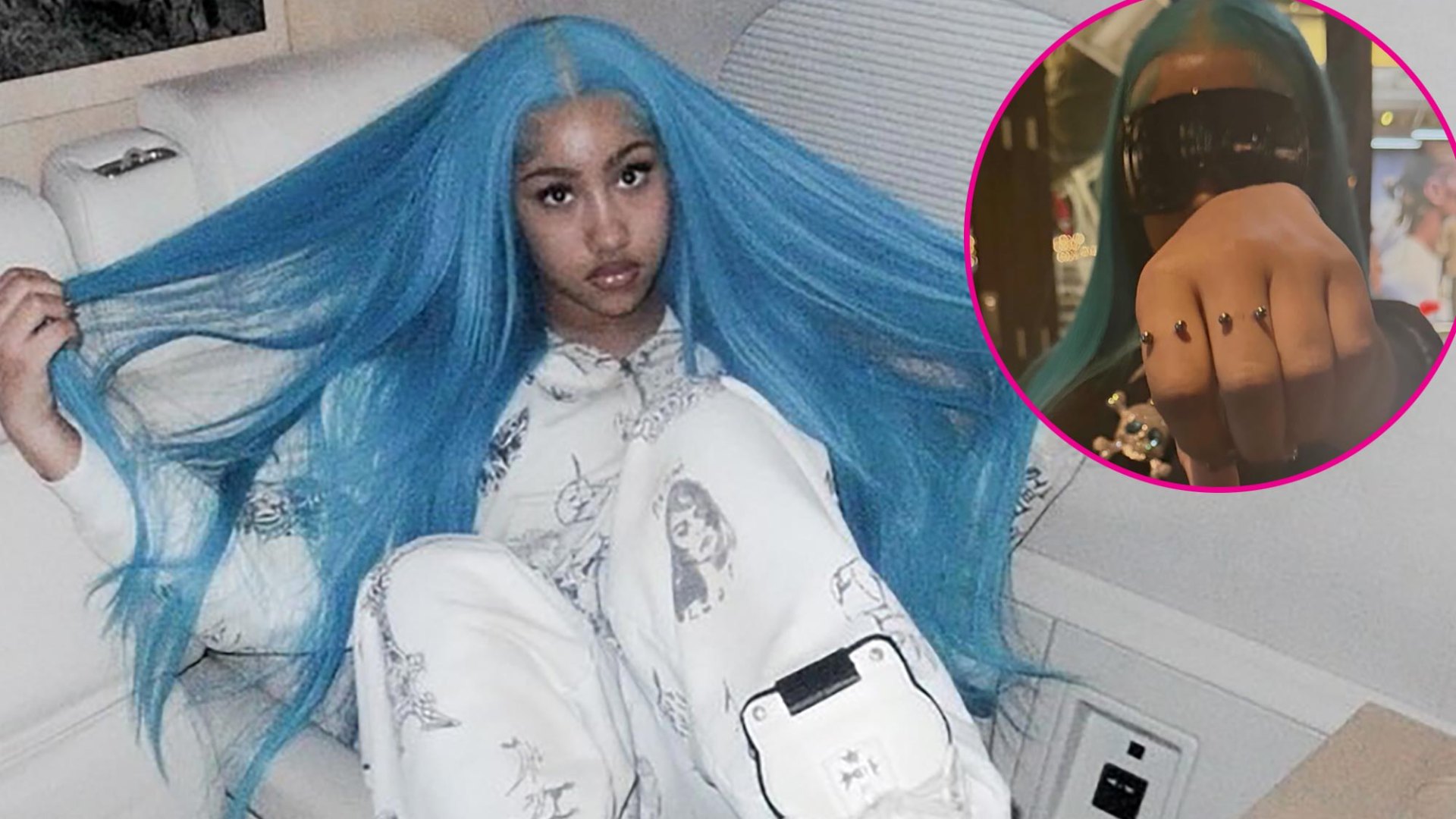 North West defies style critics by showing off her 2nd finger piercing