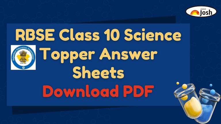 RBSE class 10 science topper answer sheet: Check & download PDF for ...