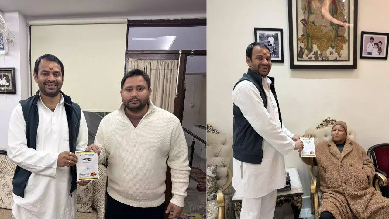 Tej Pratap Yadav keeps netas guessing with 'chura-dahi' feast politics ...