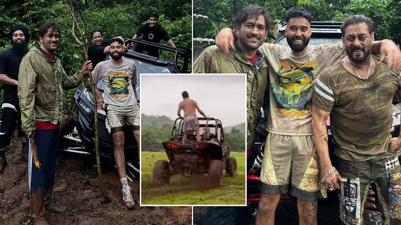Watch: AP Dhillon, Salman Khan, MS Dhoni enjoy ATV ride at Panvel ...