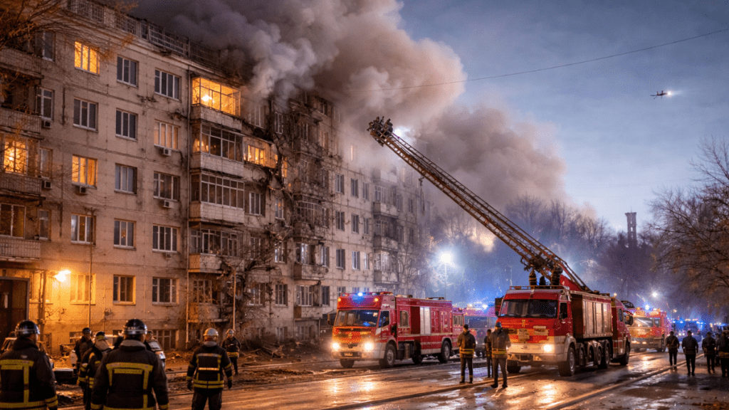 Residential building in Rostov damaged after Russian air defenses ...