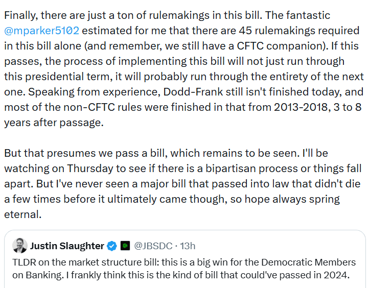 Crypto market structure rulemaking could take years: Paradigm exec