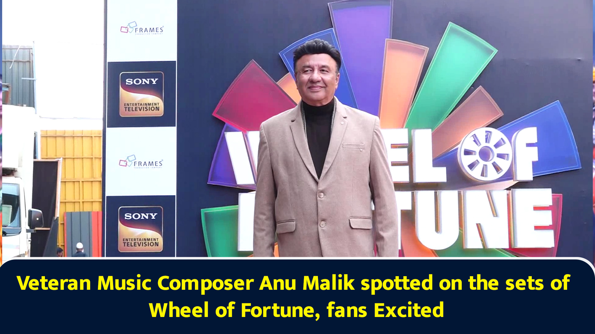 Veteran music composer Anu Malik spotted on the sets of Wheel of ...
