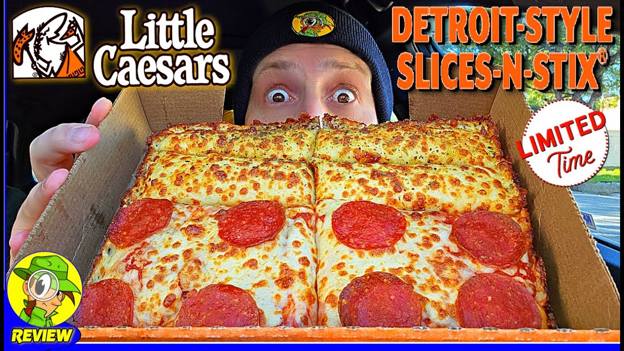 Little Caesars Detroit style slices n stix review is this their best ...