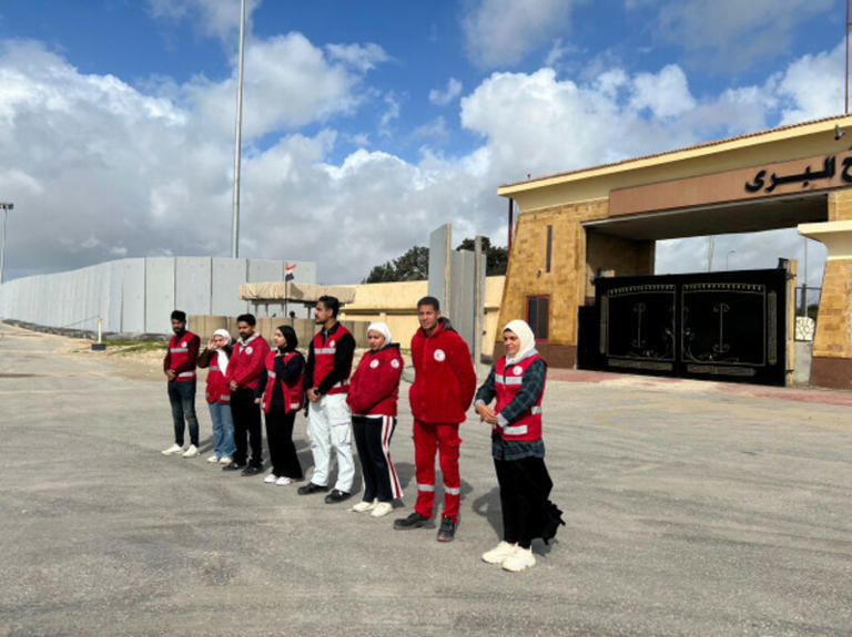 At the Rafah crossing, McEntee sees wheelchairs and kids games among ...