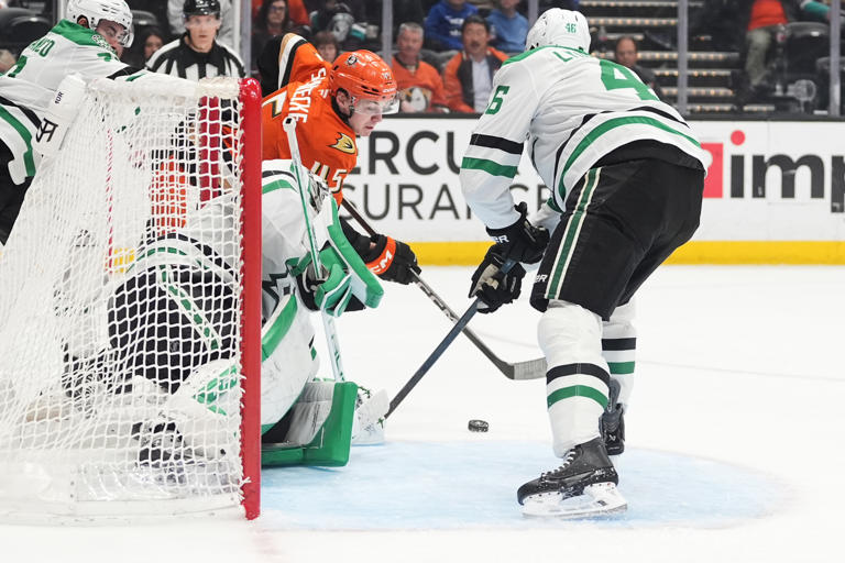 Lukas Dostal has 24 saves as Ducks beat Stars 3-1 to snap nine-game skid