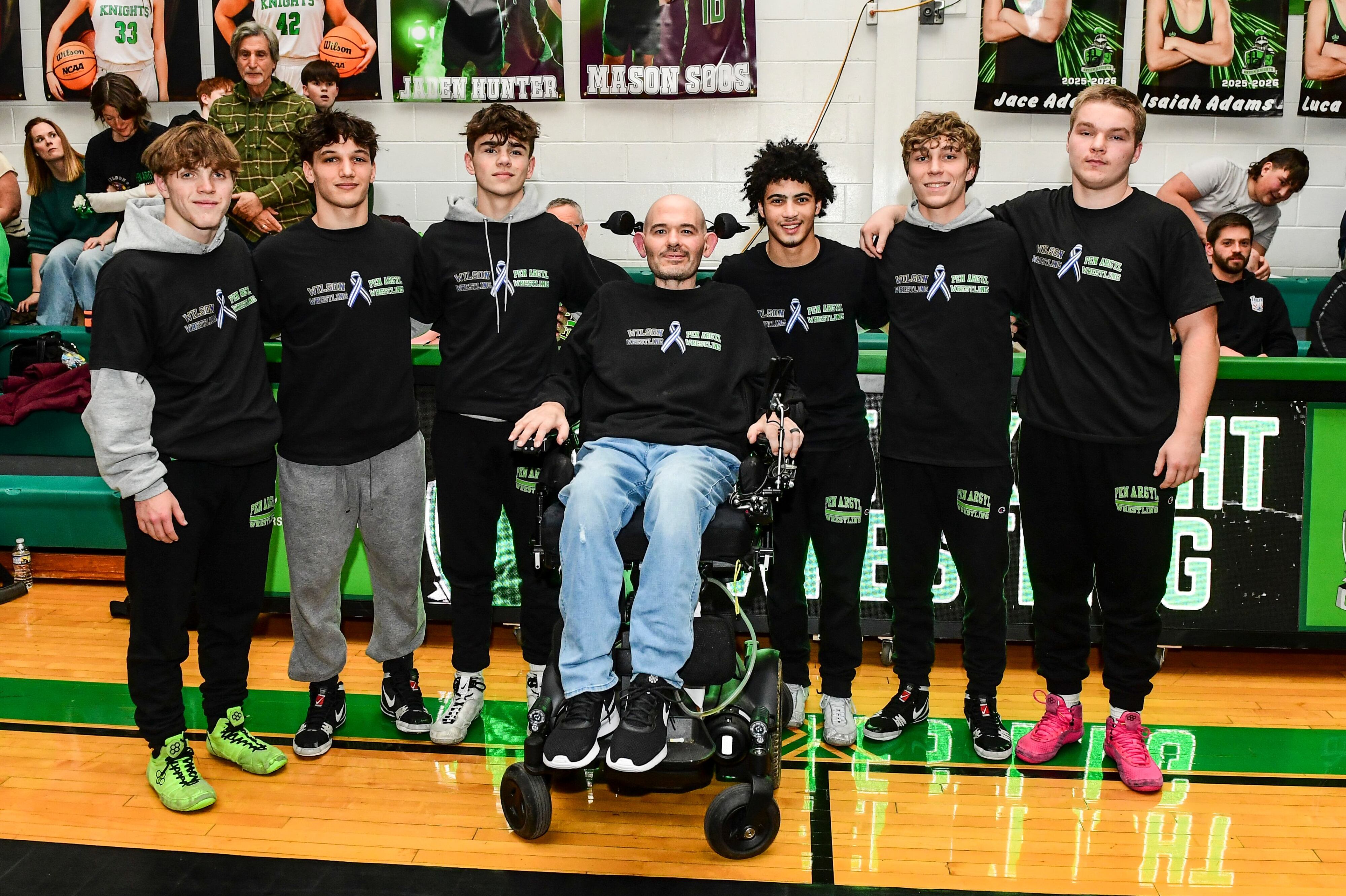 Pen Argyl seniors honor former coach in wrestling win over Wilson