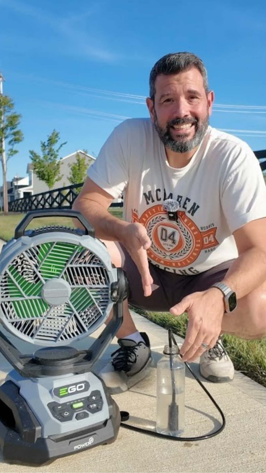 Ego 10 inch oscillating fan cools any situation