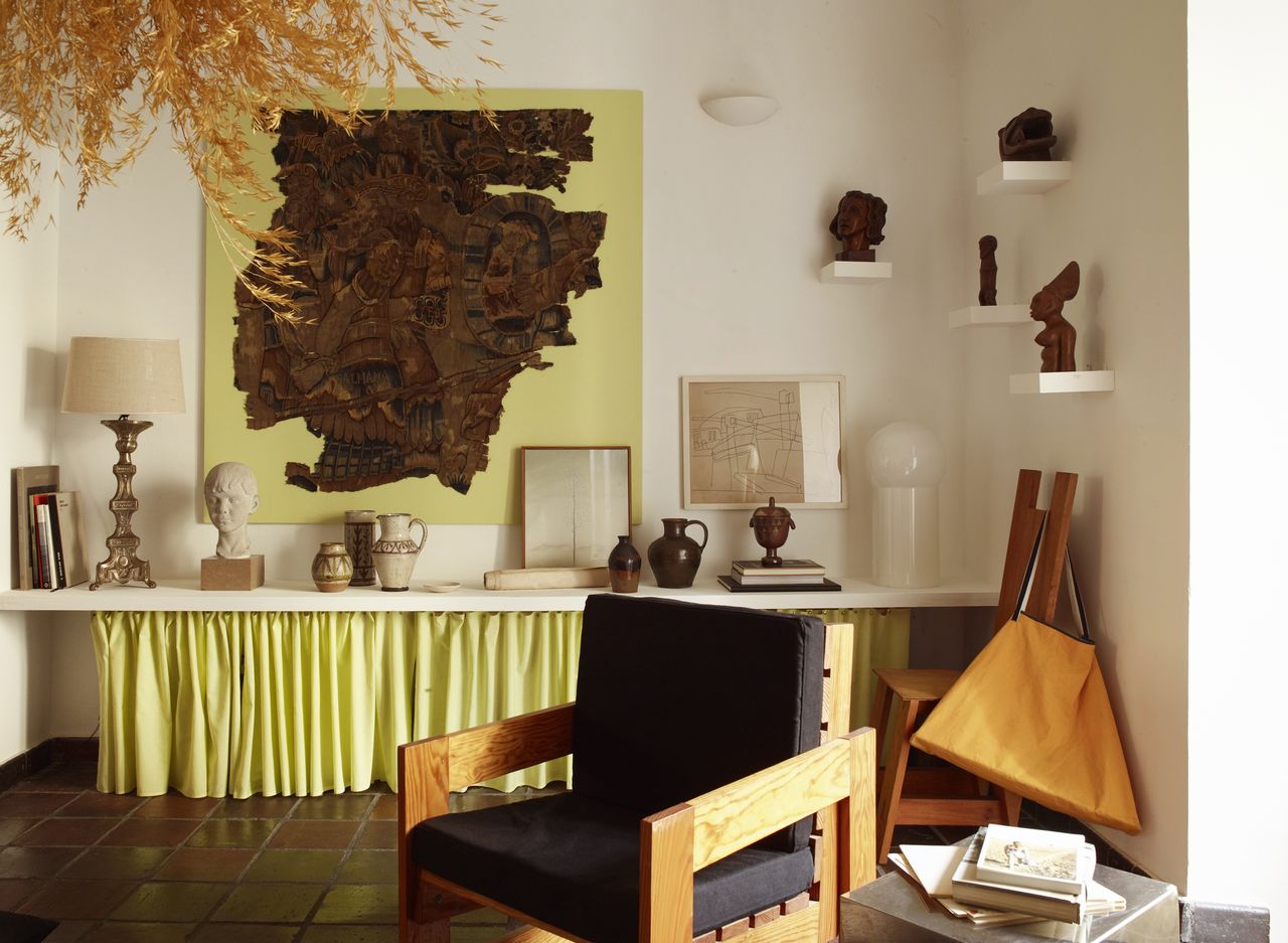 Introducing the 'shelf skirt' — the aesthetic way to hide your clutter