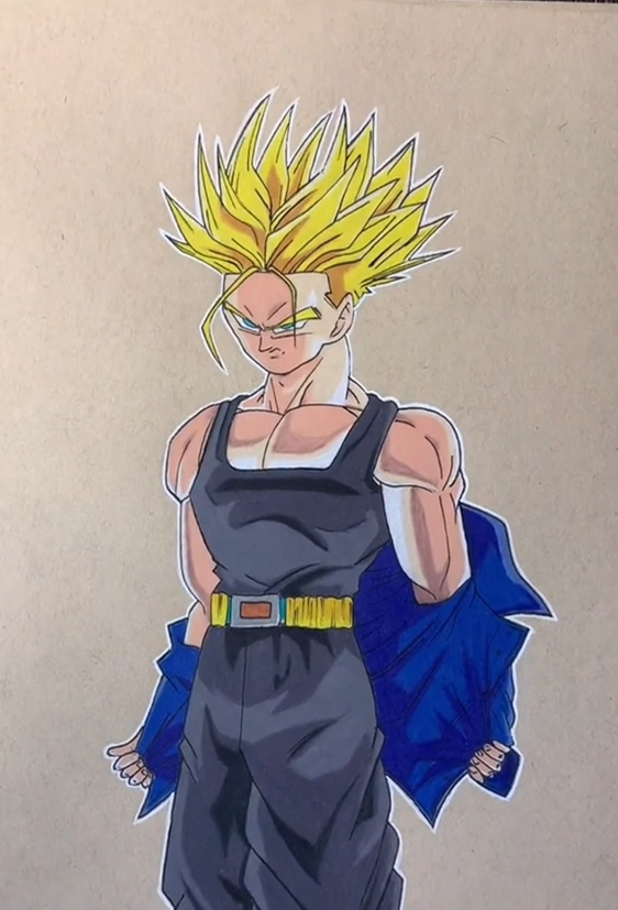 Trunks Super Saiyan artwork | Dragon Ball fan art illustration
