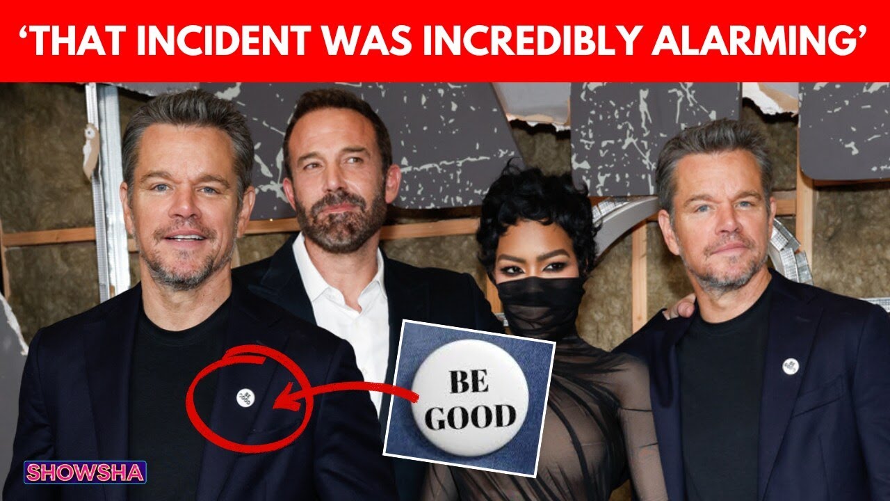 Matt Damon wears 'Be Good' ICE protest pin, explains his stand at 'The ...