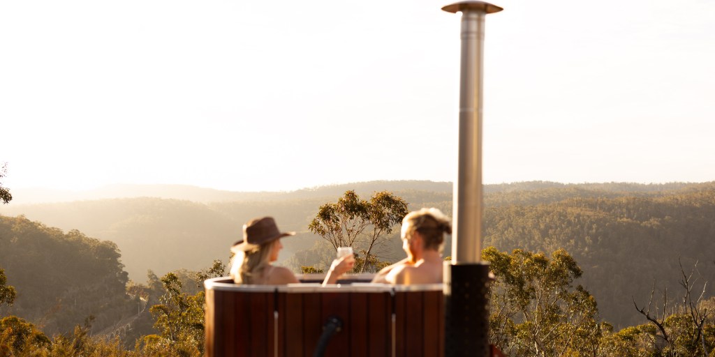 The new tiny home offering views of a Blue Mountains icon