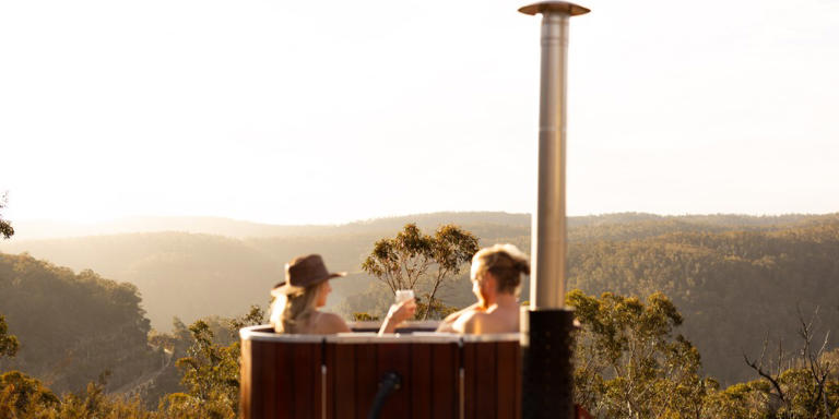 The new tiny home offering views of a Blue Mountains icon