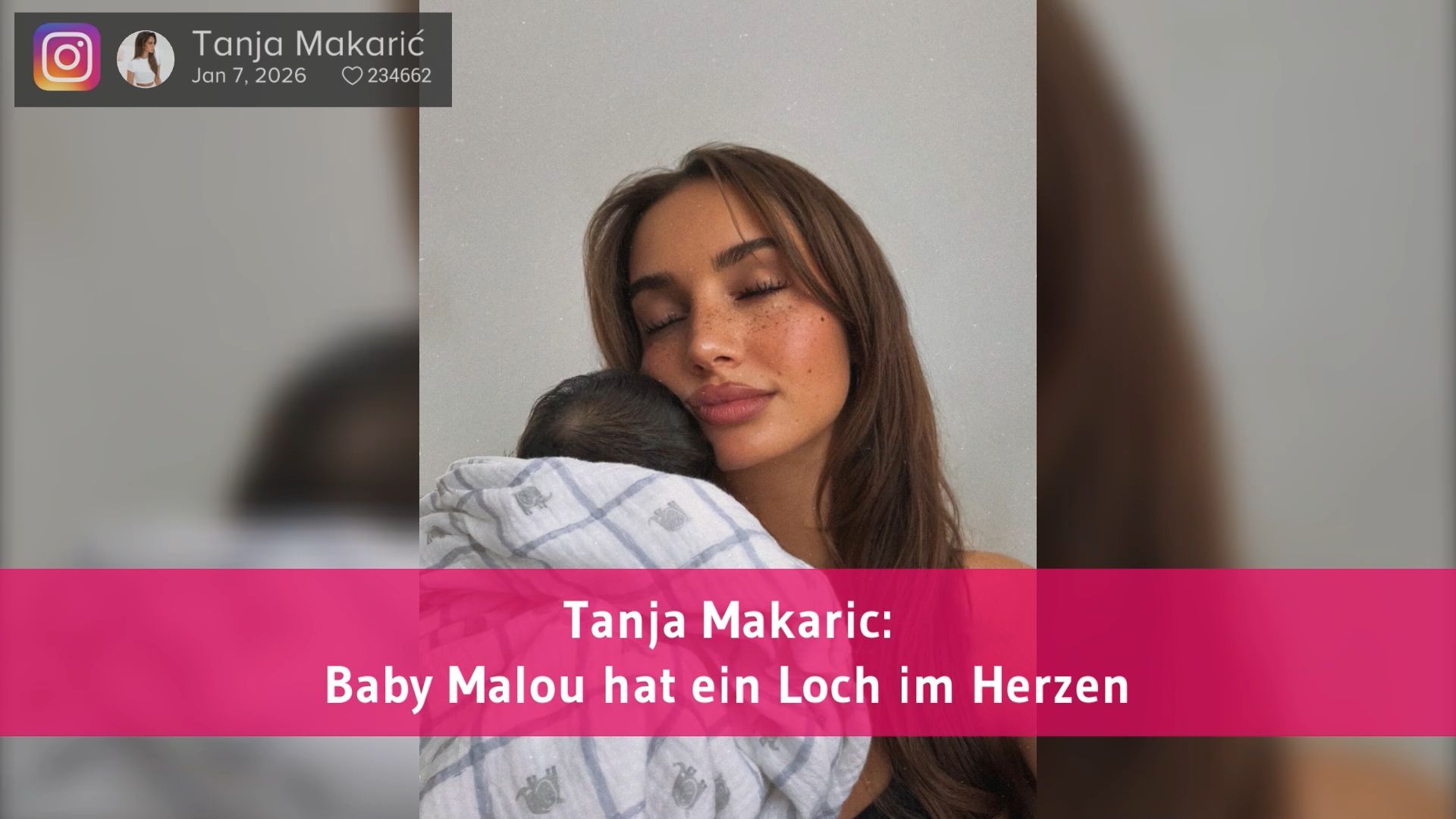 Tanja Makarić: Ihr Baby wurde mit einem Loch im Herzen geboren ...