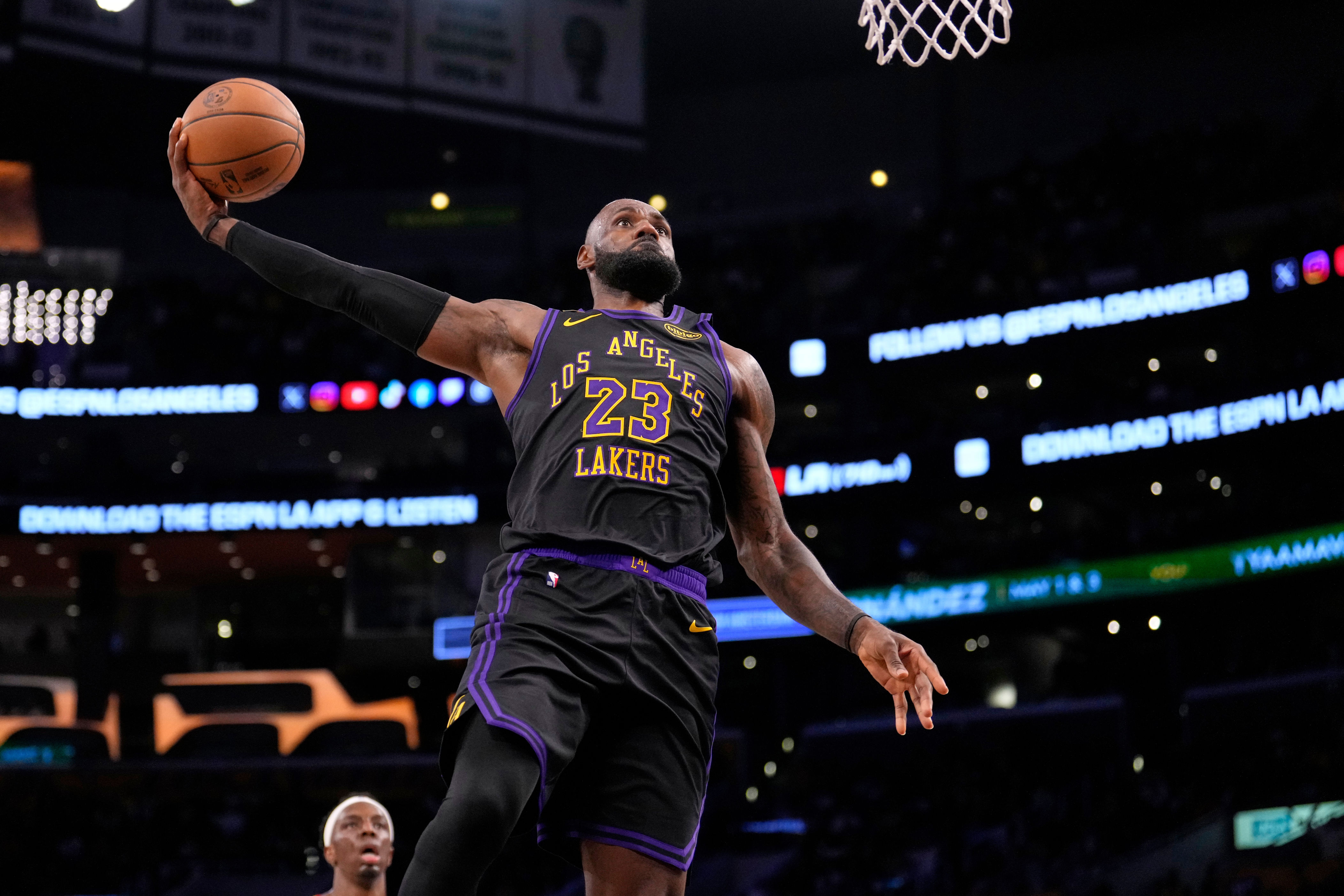 LeBron just misses historic triple-double, but still defies his age ...
