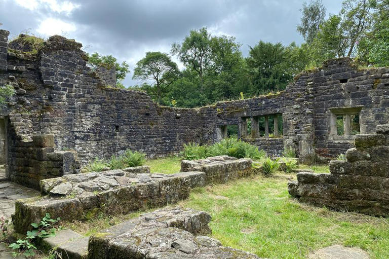 Lancashire's 'ghost' village filled with ruins of homes and bridges and ...