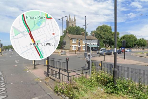 Crash between two vehicles reported in central Southend blocking road