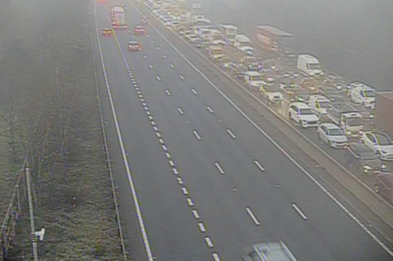 M3 diversion route as carriageway closed following lorry fire