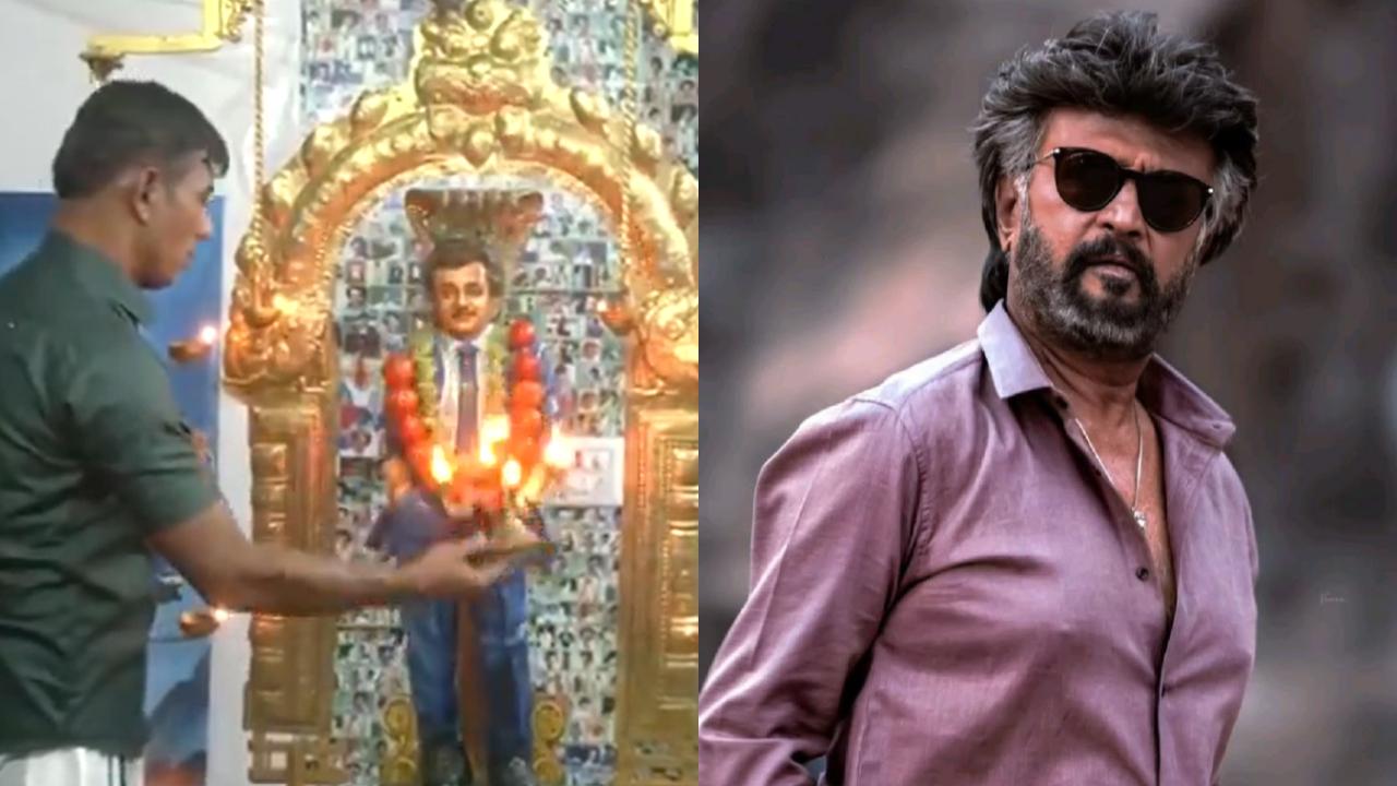 Rajinikanth's fan offers prayers to actor's 300 kg idol on Pongal
