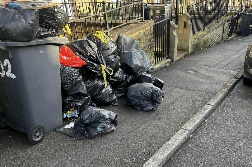 The Huddersfield areas stinking with overflowing bins after 'missed ...
