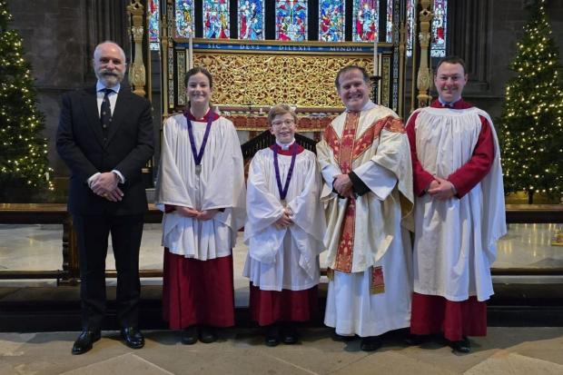 Young choristers honoured with award at Carlisle Cathedral