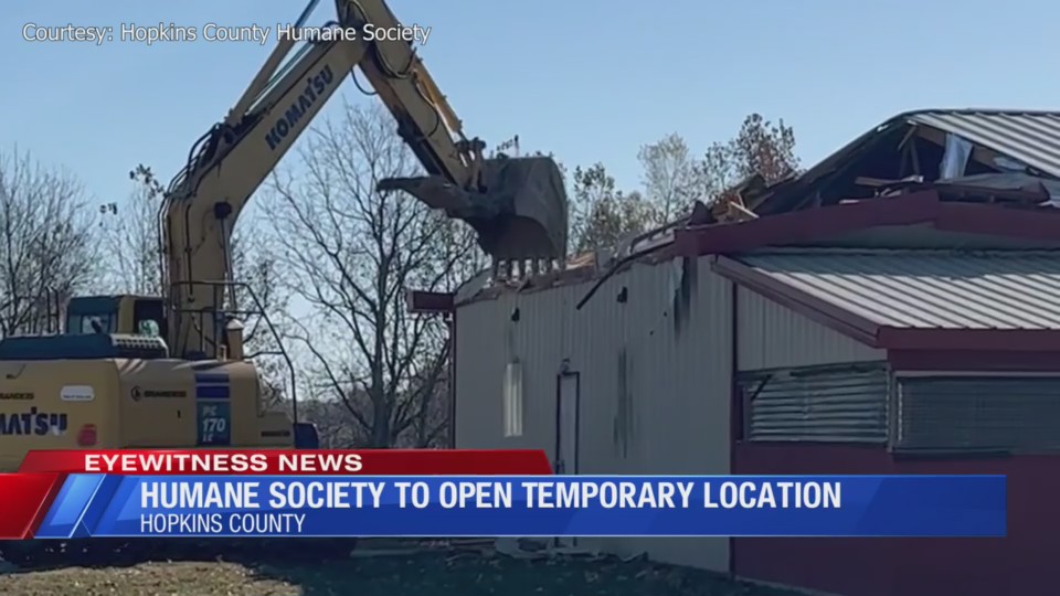 Hopkins County Humane Society to open temporary location