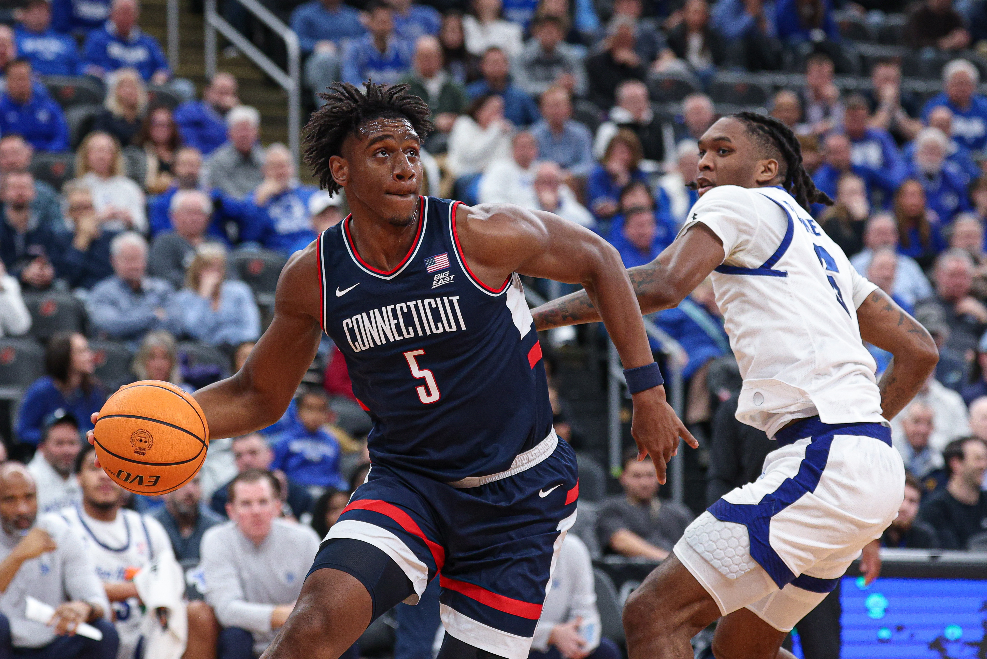 No. 3 UConn men’s basketball survives late scare to beat No. 25 Seton ...